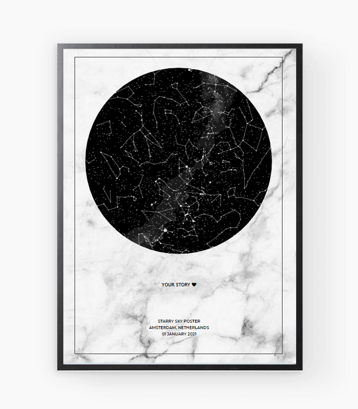 Star Map Poster Archives - Babydruk | Birth Poster 1:1 Scale | Original ...
